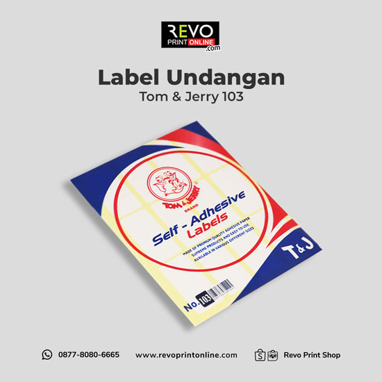 Label Undangan T&J 103 | Revo Print Online