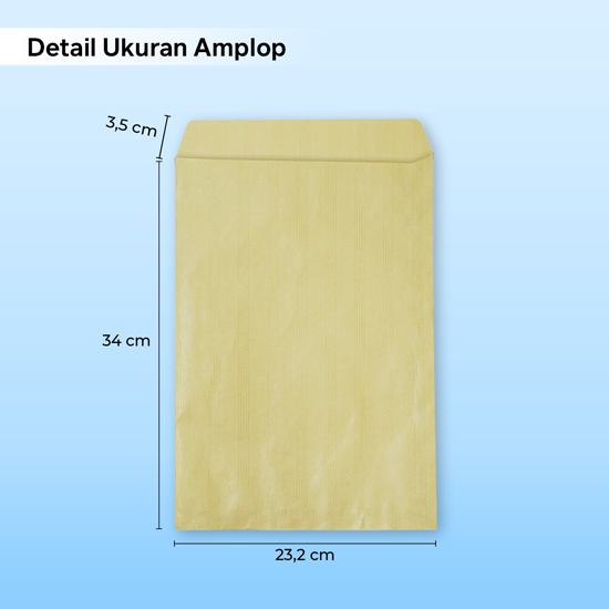 Amplop Coklat Folio/F4/A4 Express | Template REVO | Revo Print Online