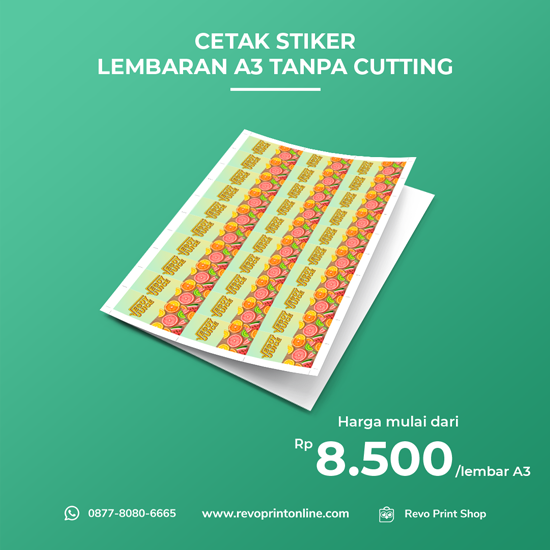 Revo Print Online - Cetak Stiker A3